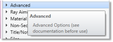 Advanced Options (System Explorer)